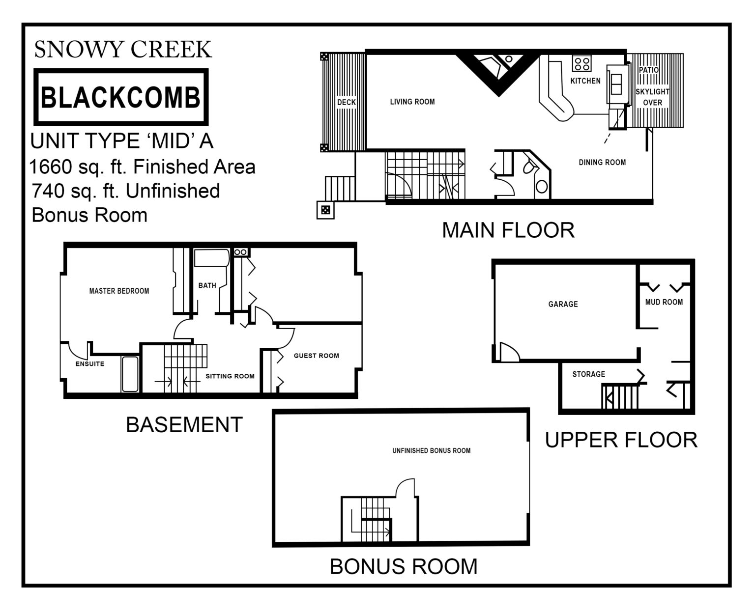 2025: Snowy Creek, Half-Duplexes and Townhomes Ski-in/Ski-out